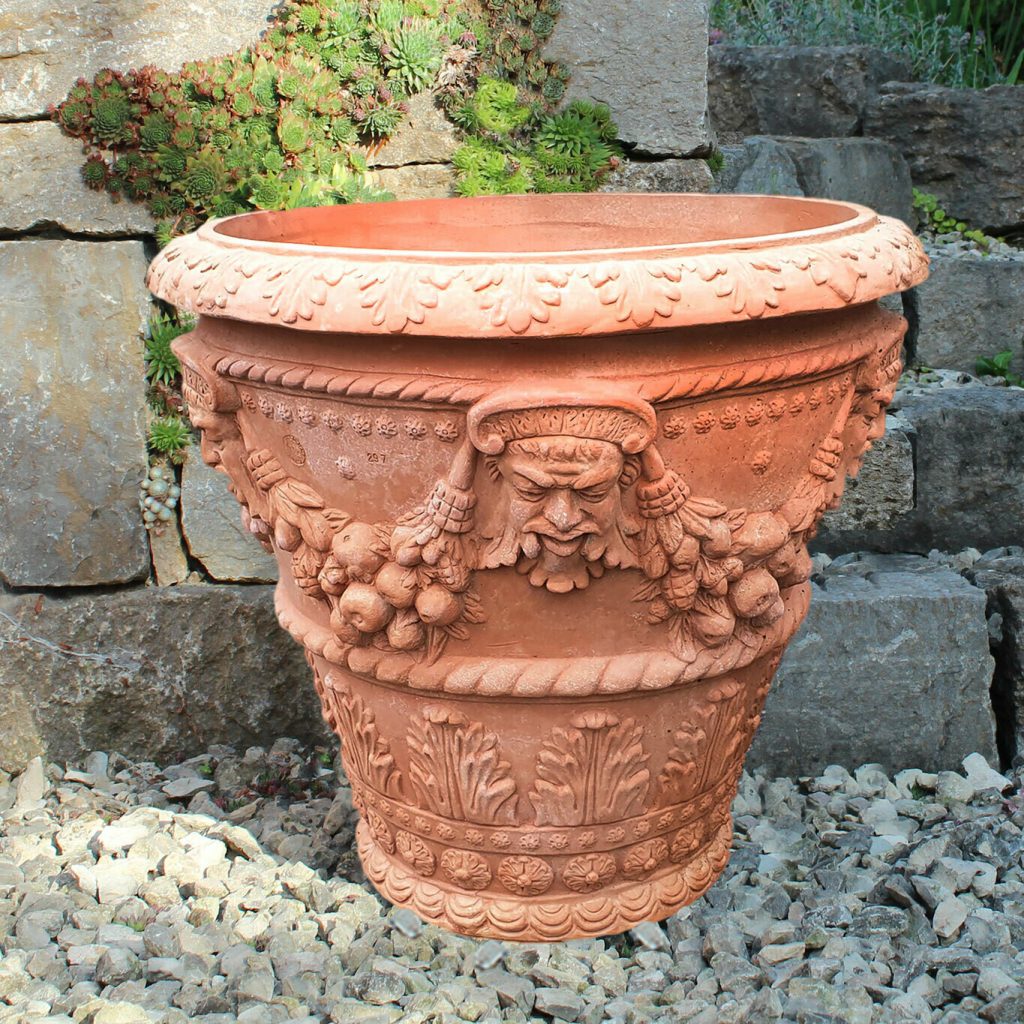 Frostfeste Pflanzkubel Terracotta